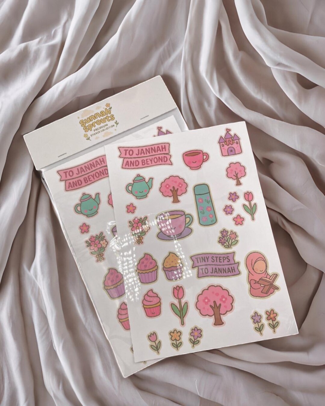 Islamic Sticker Sheet: Kawaii Muslim Stickers for Journaling - Etsy