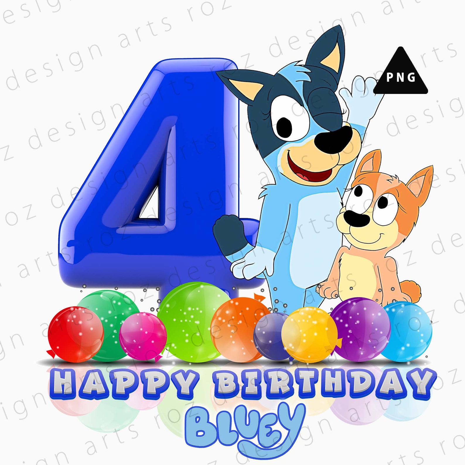 Bluey PNG Bluey Clipart Bluey Birthday For Silhouette Cut - Etsy México