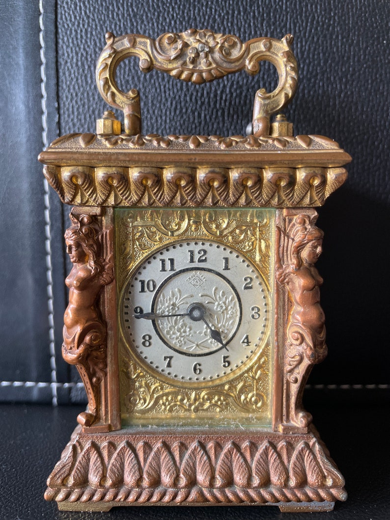 Antique Brass Ornate French-style Carriage Clock - Etsy