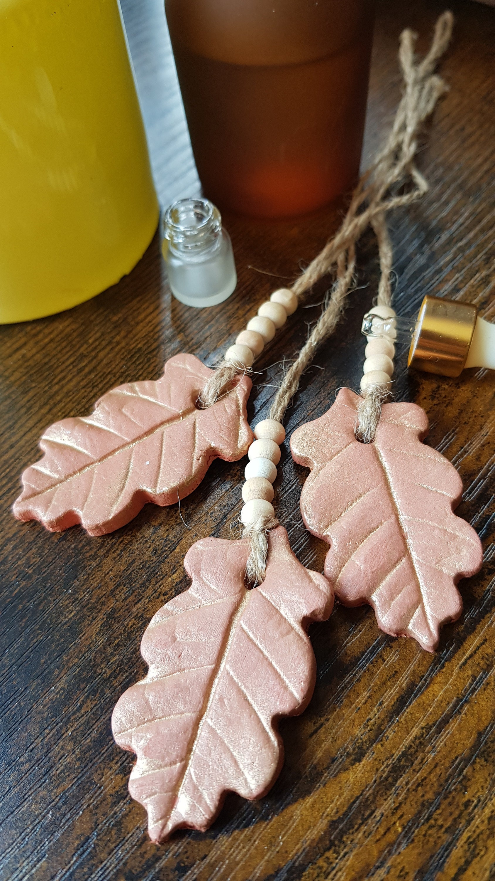 Hanging Clay Diffuser for Essential Oil, Aromatherapy for Car, Nature ...