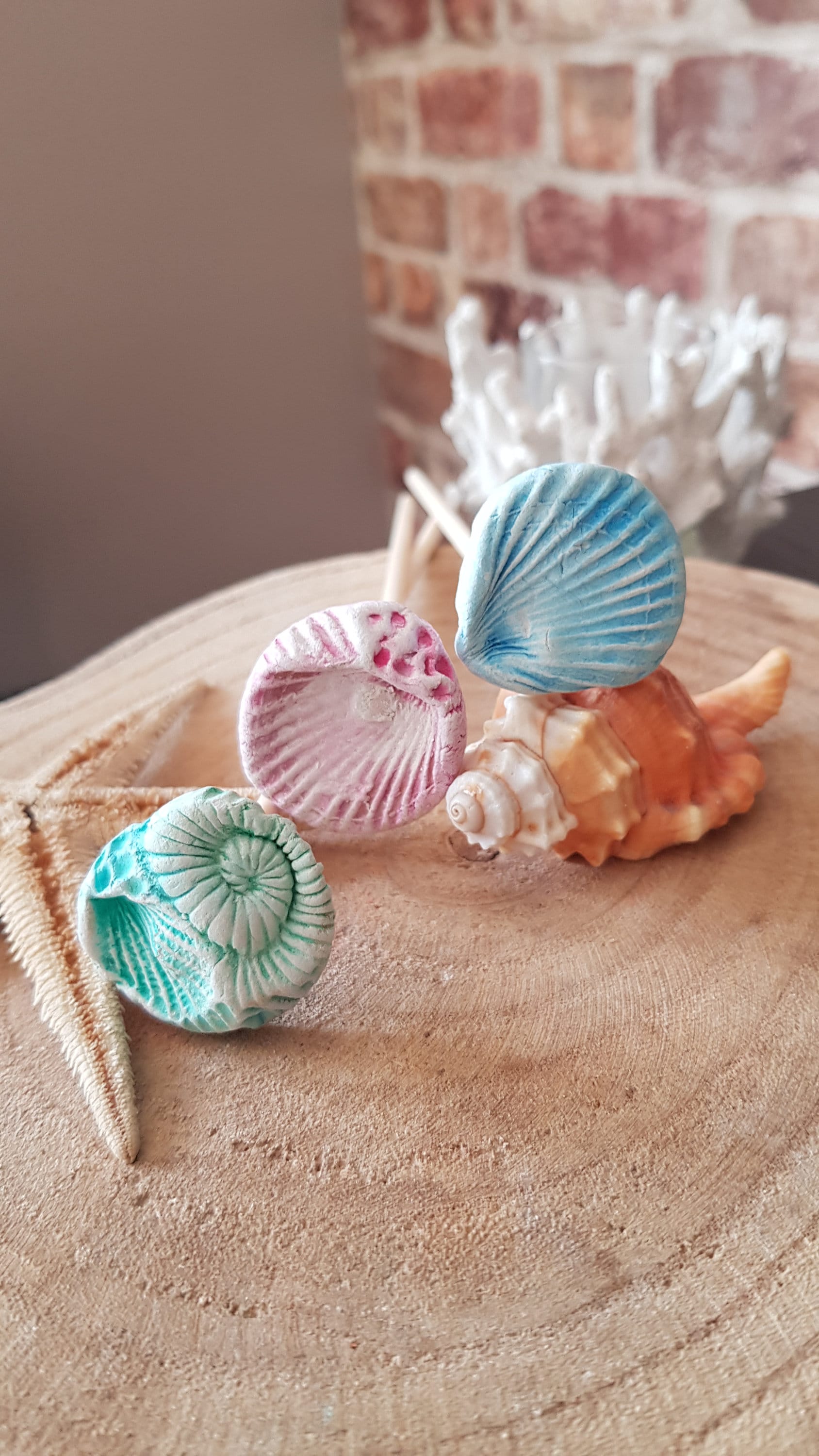 Reed Diffuser Sticks, Ocean Theme Decor, Handmade Clay Oil Diffuser for ...