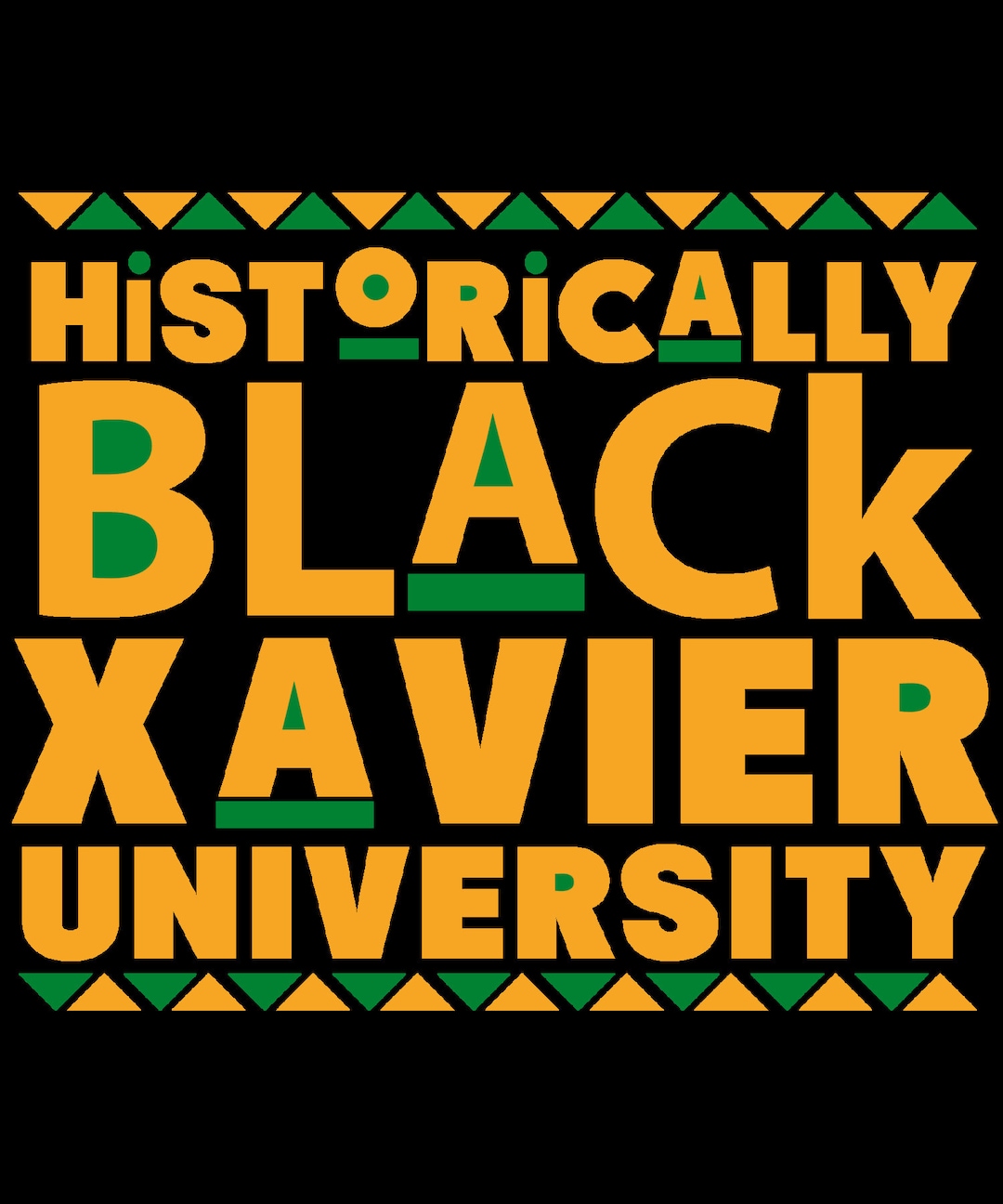 Historically Black Xavier XULA PNG , SVG File for Dtg, Htv, and Screen ...