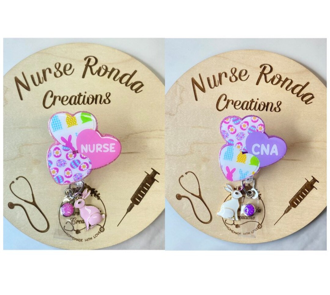 Easter Badge Reel, Personalized Badge Reels, Customized, Conversation ...
