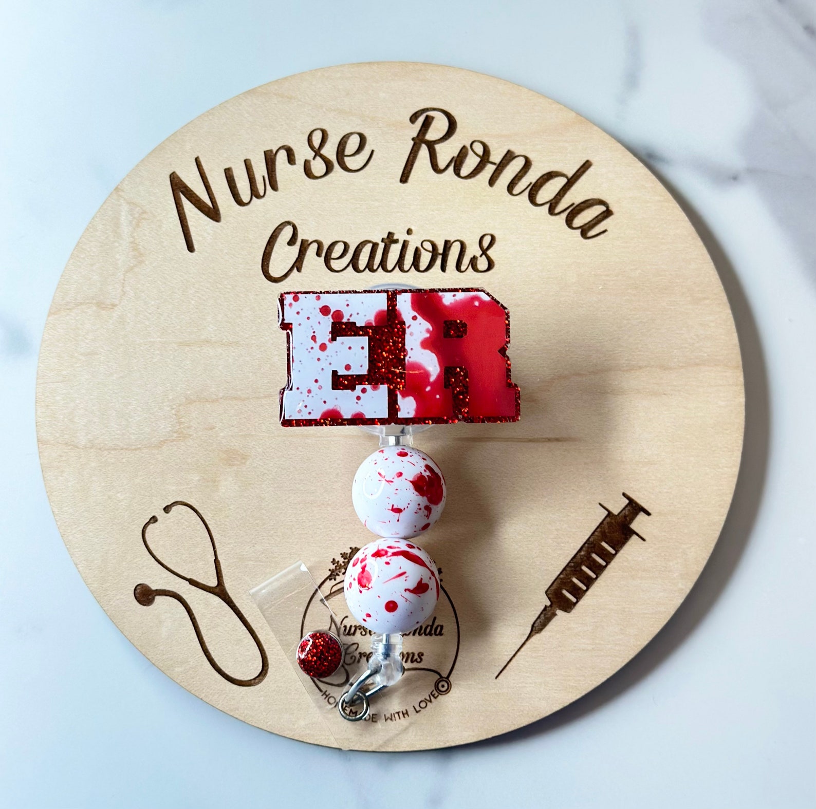 Emergency Nurse Badge Reel, ER Nurse Badge Reel, ED Nurse, ER Nurse ...