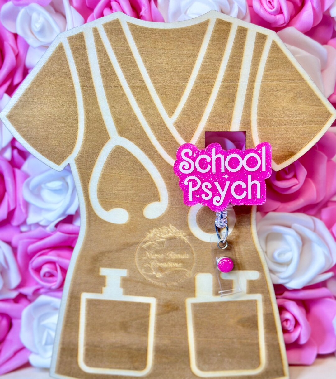 School Psych Badge Reel, School Psychologist, Gift, Custom Badge Reel ...