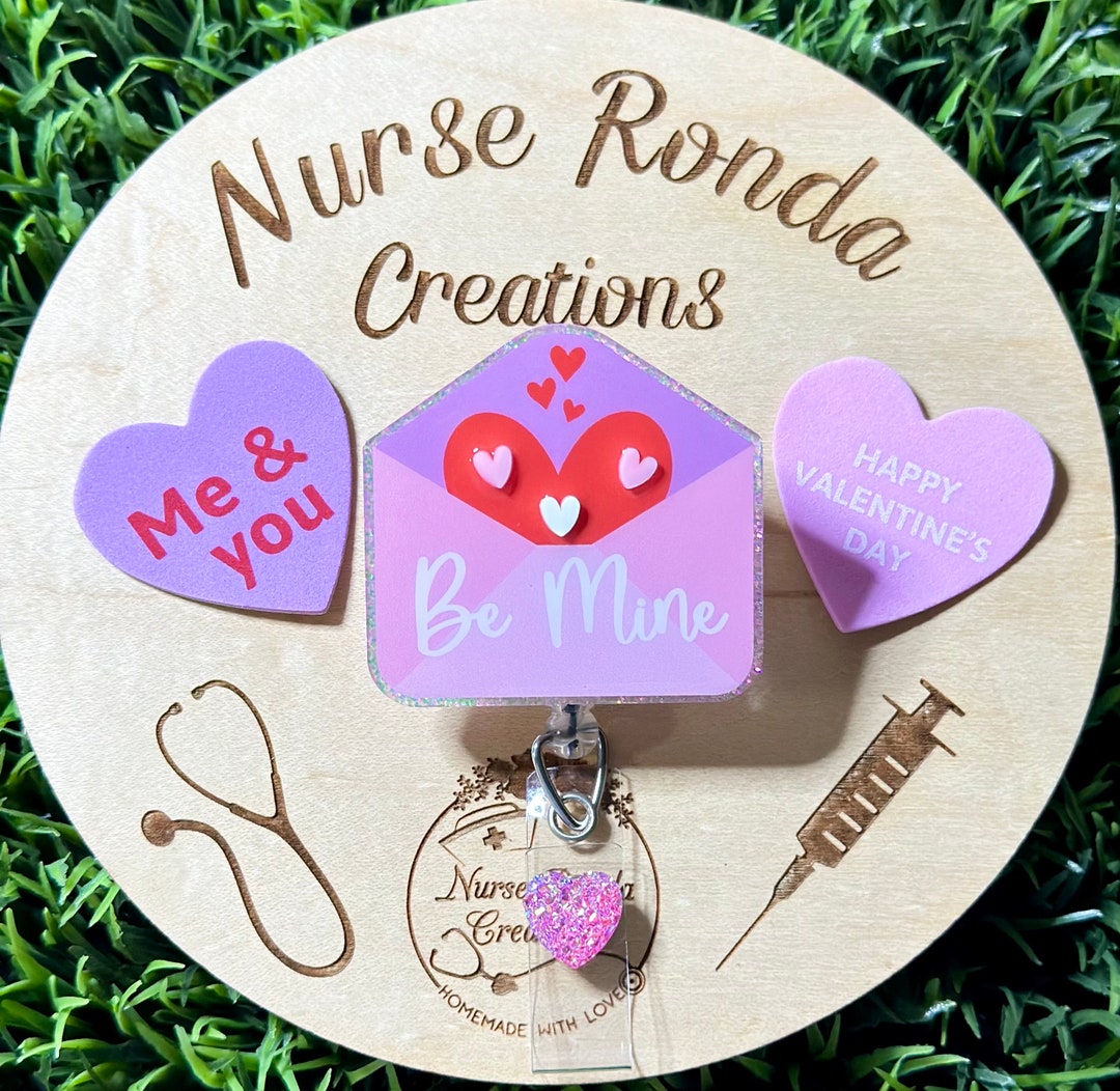 Valentine Envelope Badge Reel, Valentines Badge Reel, Valentines Day ...