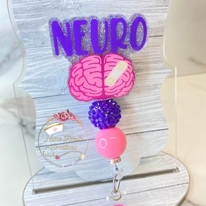 Neuro Badge Reel, Brain Badge Reel, Medical, Neurology, Neurologist ...