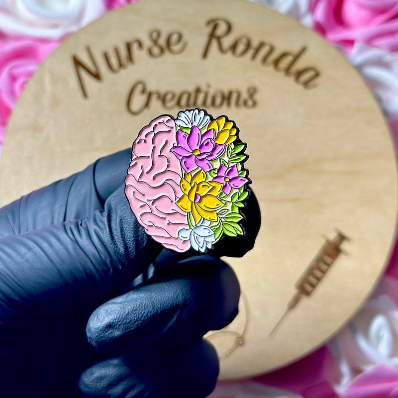 Brain Pin - Etsy
