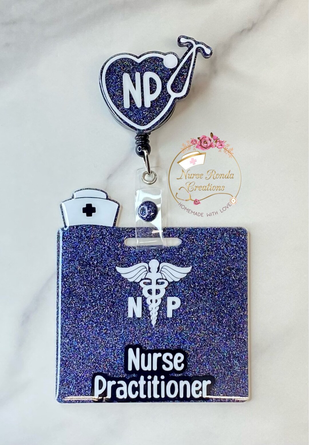 Nurse Practitioner Badge Reel and Buddy, Medical, Gift, NP Caduceus - Etsy