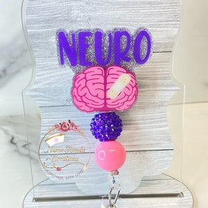 Neuro Badge Reel, Brain Badge Reel, Medical, Neurology, Neurologist ...