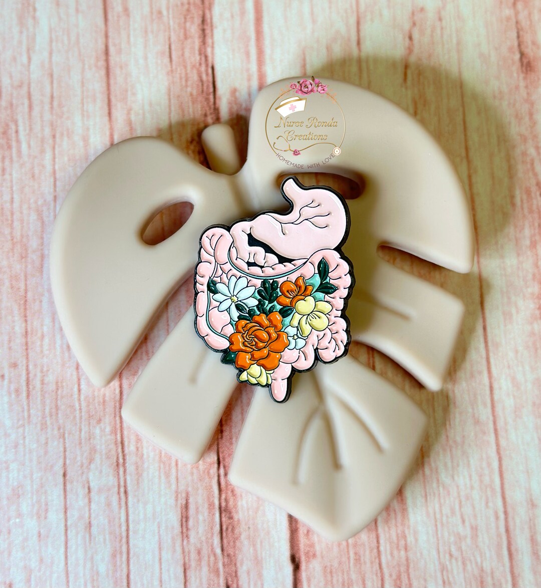 GI Enamel Pin, Gastro Anatomy, Enamel Pin, Stomach PIN, Intestines Pin ...