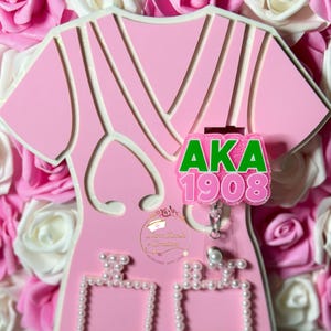 AKA 1908 Badge Reel, Alpha Kappa Alpha Badge, Gift - Etsy