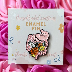 GI Enamel Pin, Gastro Anatomy, Enamel Pin, Stomach PIN, Intestines Pin ...