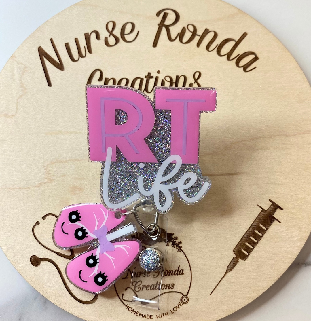 Respiratory Therapist Badge Reel, Lungs Badge Reel, RT Badge Reel ...