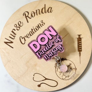 Director of Nursing Badge Reel, DON Badge Reel, Nursing Director, Gift ...