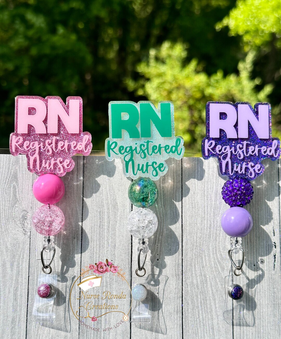 Registered Nurse RN Badge Reel, Nurse Badge Reel, Medical, Gift, ID ...