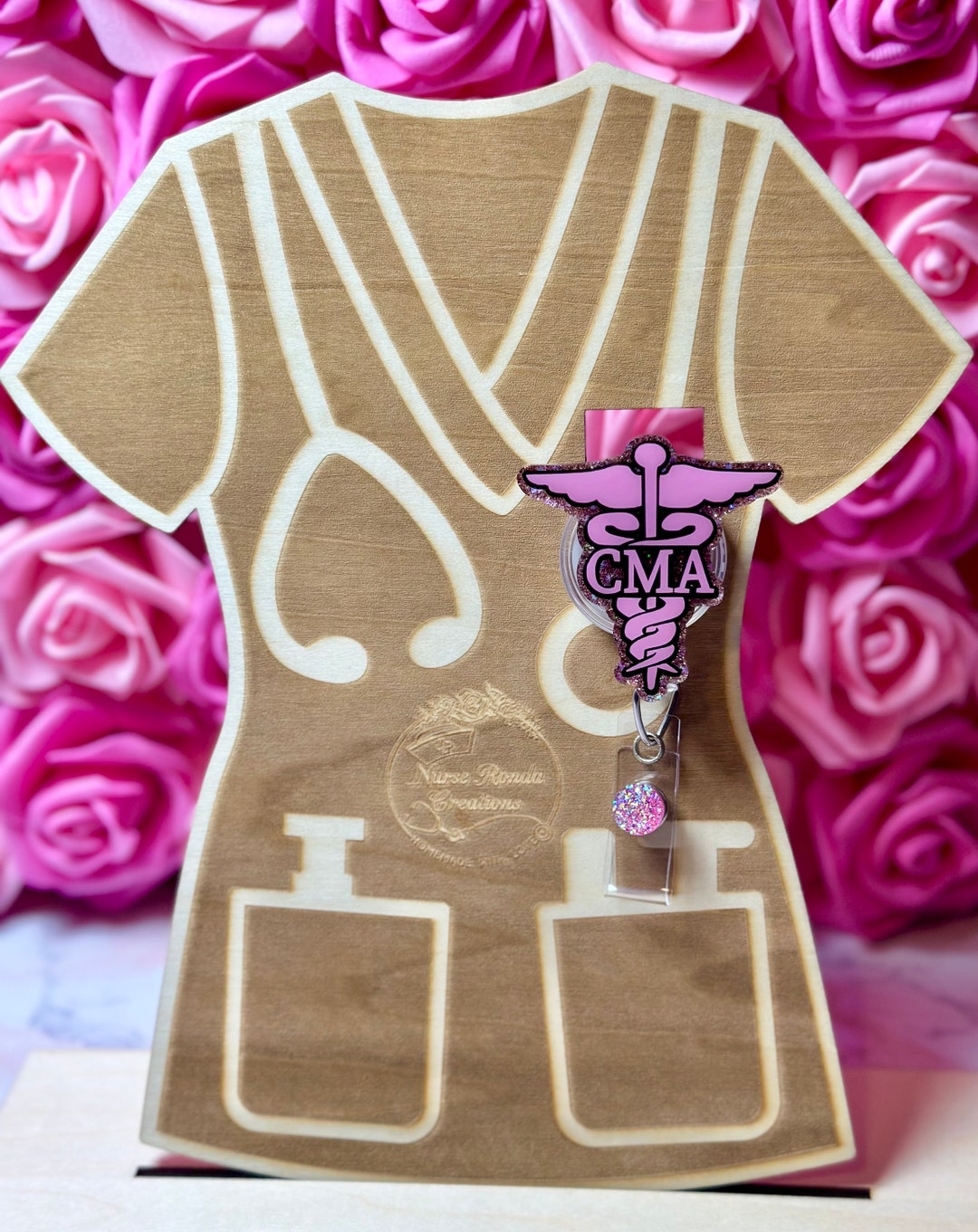 CMA Caduceus Badge Reel, Certified Medical Assistant, Medical Assistant ...