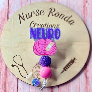 Neuro Badge Reel, Brain Badge Reel, Medical, Neurology, Neurologist ...
