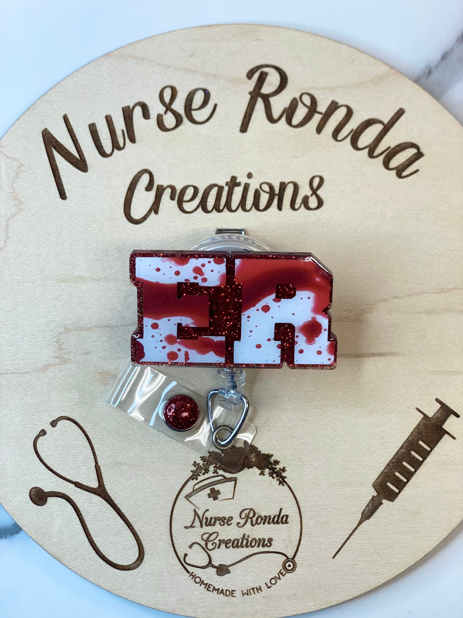 Emergency Nurse Badge Reel, ER Nurse Badge Reel, ED Nurse, ER Nurse ...