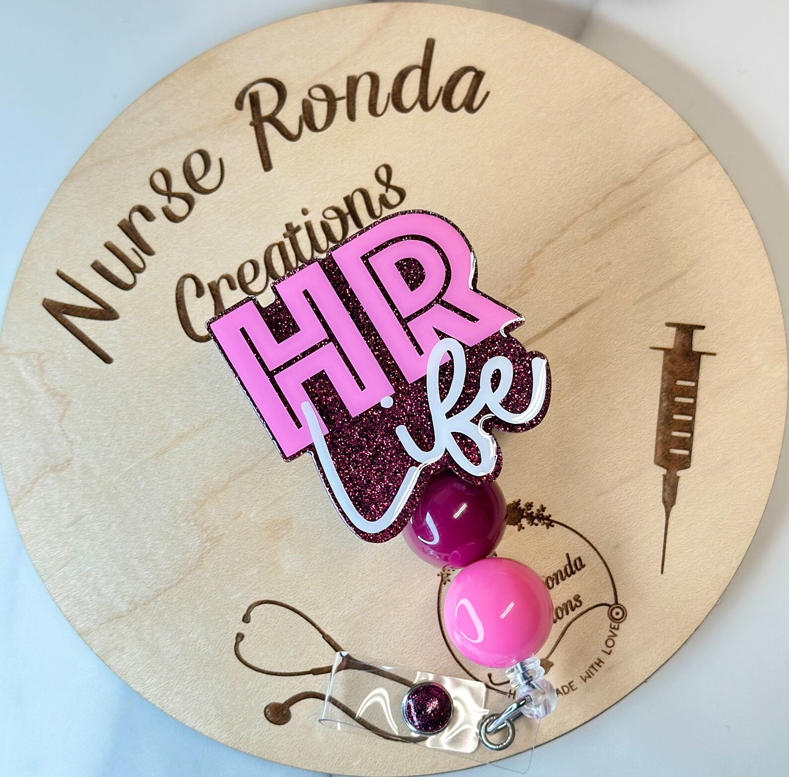 HR Life Badge Reel, Human Resource, Medical, Gift, Cute Badge Reel, HR ...