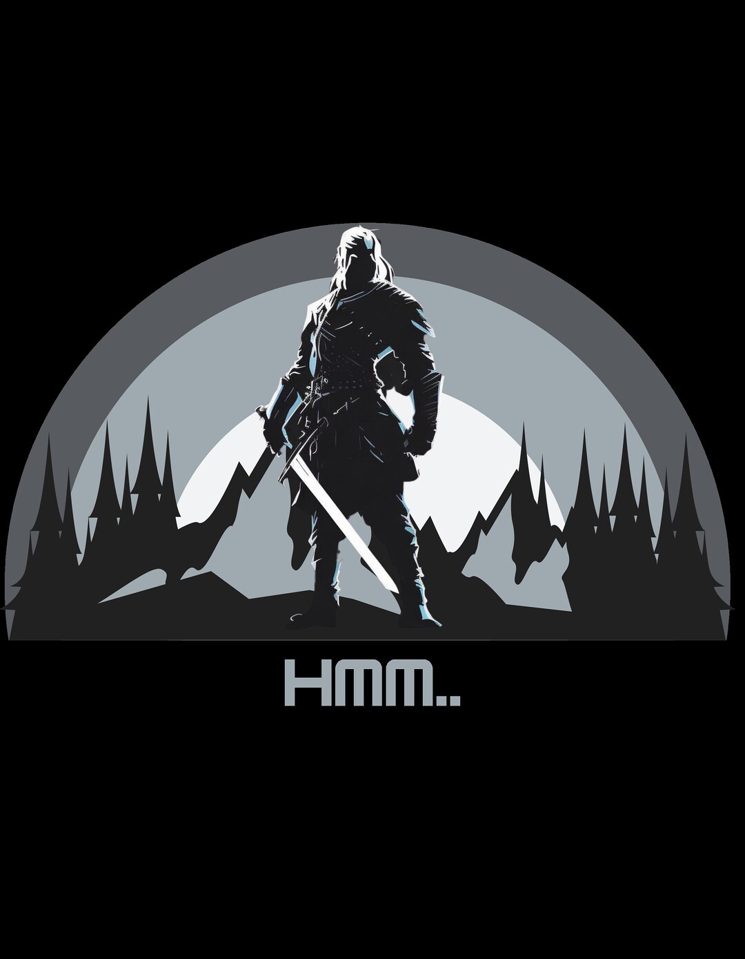 Hmm.. Geralt Standing Tall Women's 'the Witcher' - Etsy