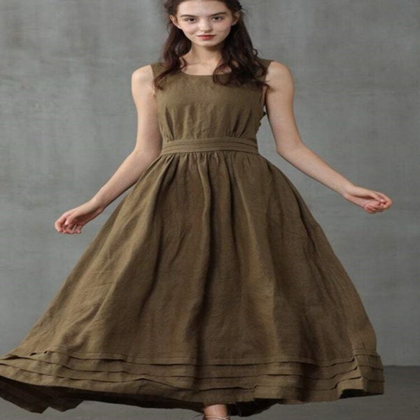 Linen Naive Dress - Etsy