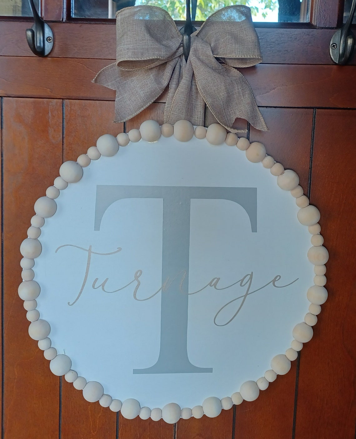 Personalized Beaded Doorhanger/nursery Sign - Etsy
