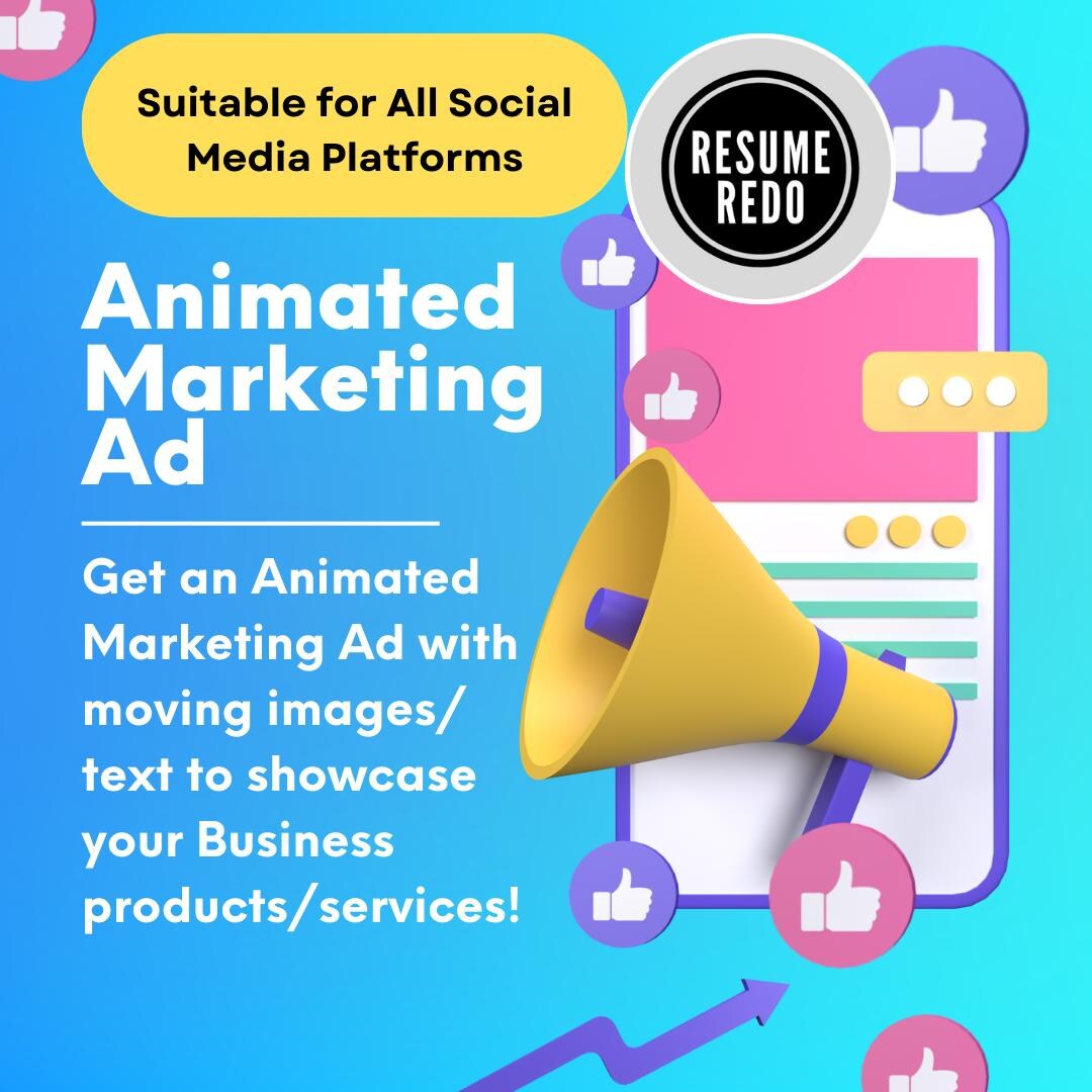 Animated Marketing Ad With Moving Images/text to Showcase Your Business ...