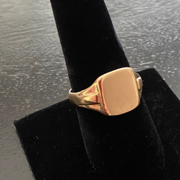 Antique Gold Signet Ring - Etsy