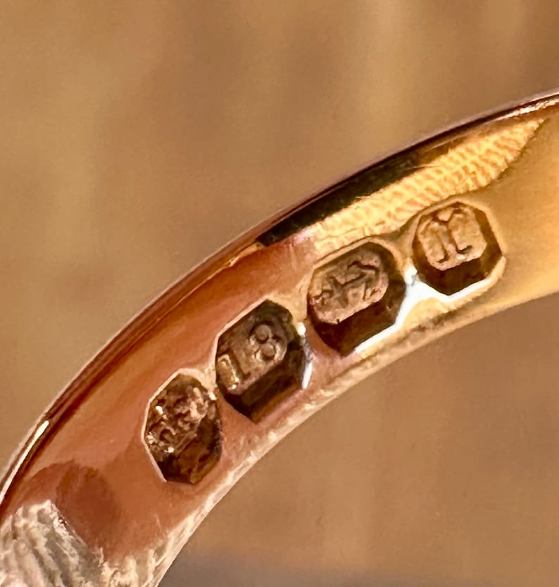 Antique 18ct Gold Bloodstone Ring Full British Hallmarks, Year 1891 - Etsy