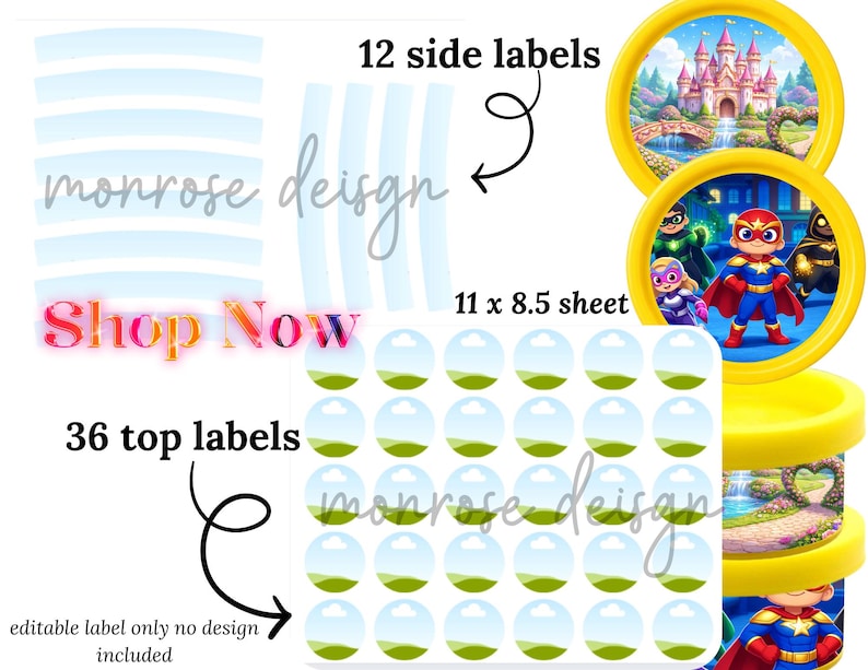 Canva Editable Play-doh Labels | 1 Oz Can Wraps (digital Download) - Etsy