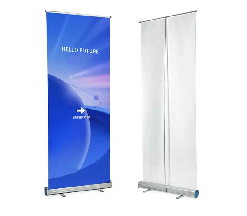 33.5 X 80 Retractable Banner Stand Super Fast Turnaround - Etsy
