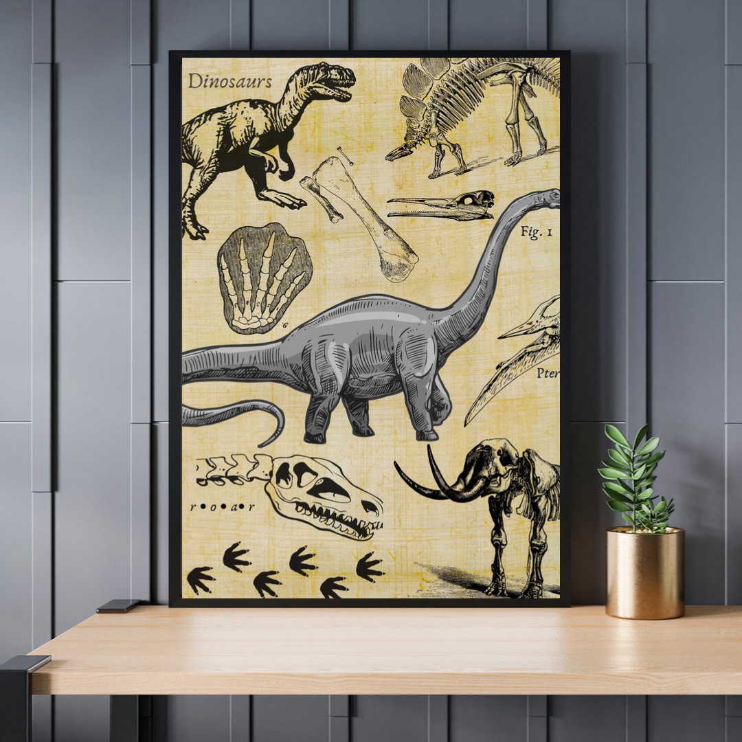 Dinosaur Digital Print - Etsy