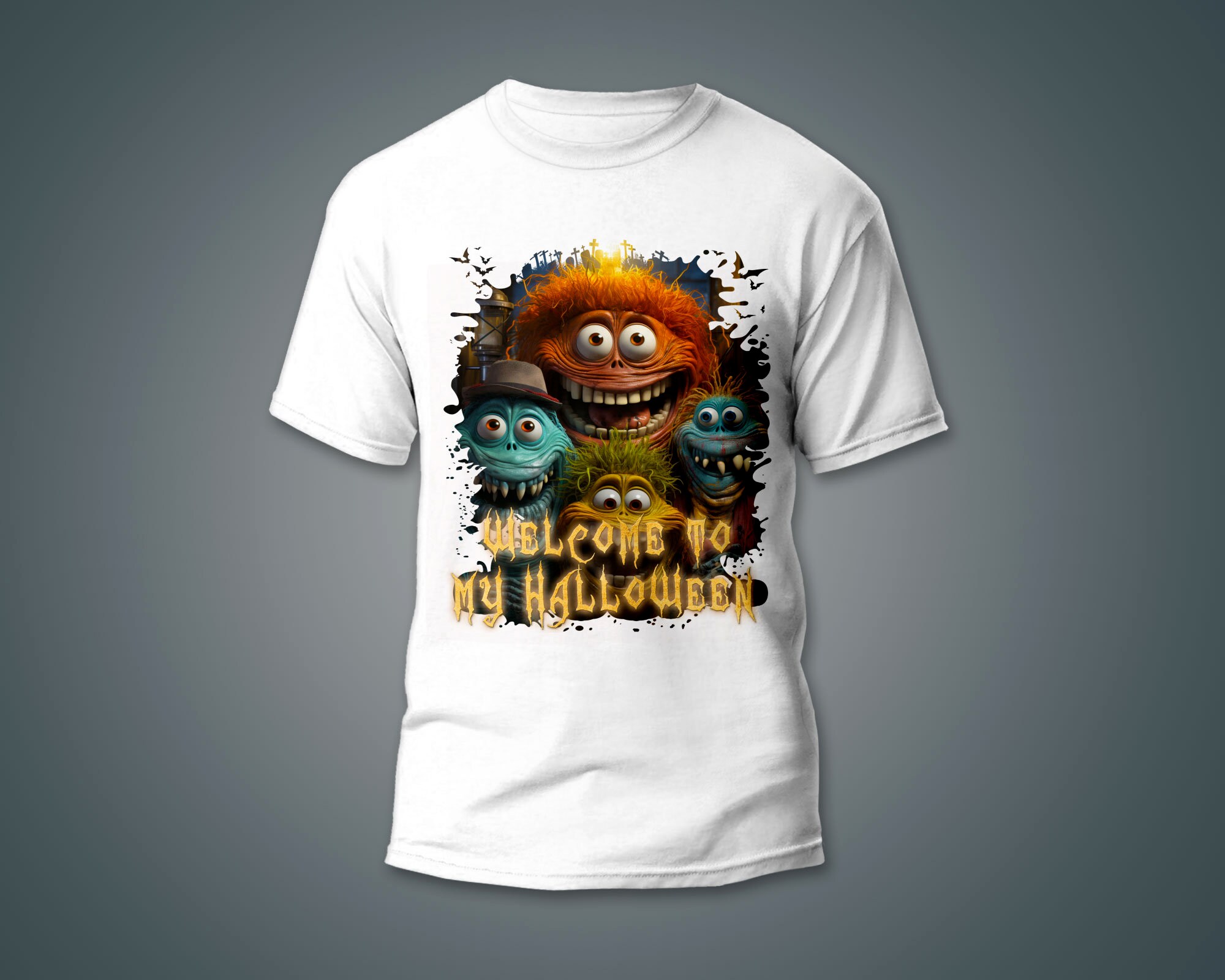 Halloween Printable PNG - Monsters PNG Sublimation Design - Scary ...