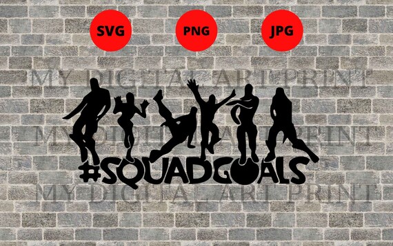 Squad Goal SVG squadgoal Cut File Squadgoals Svg Png - Etsy