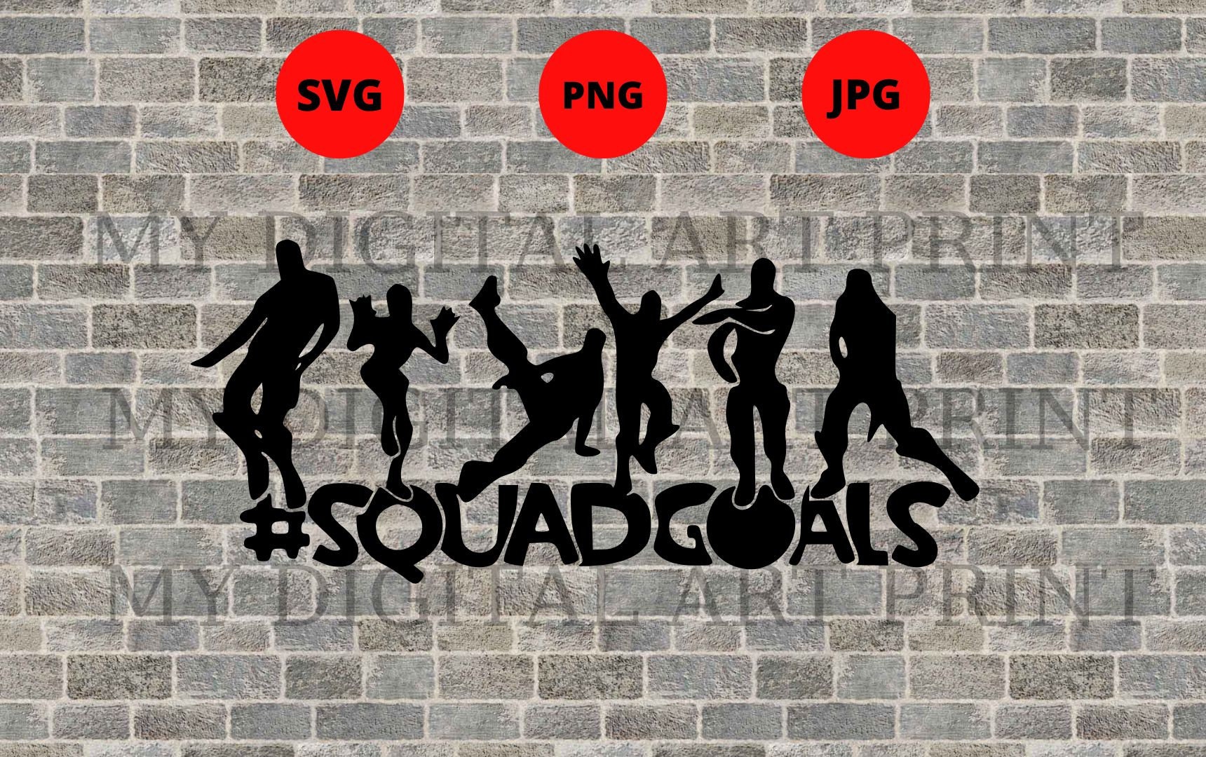 Squad Goal SVG squadgoal Cut File Squadgoals Svg Png - Etsy