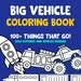 The Big Vehicle Coloring Book for Toddlers: 100+ Things That Go - Etsy