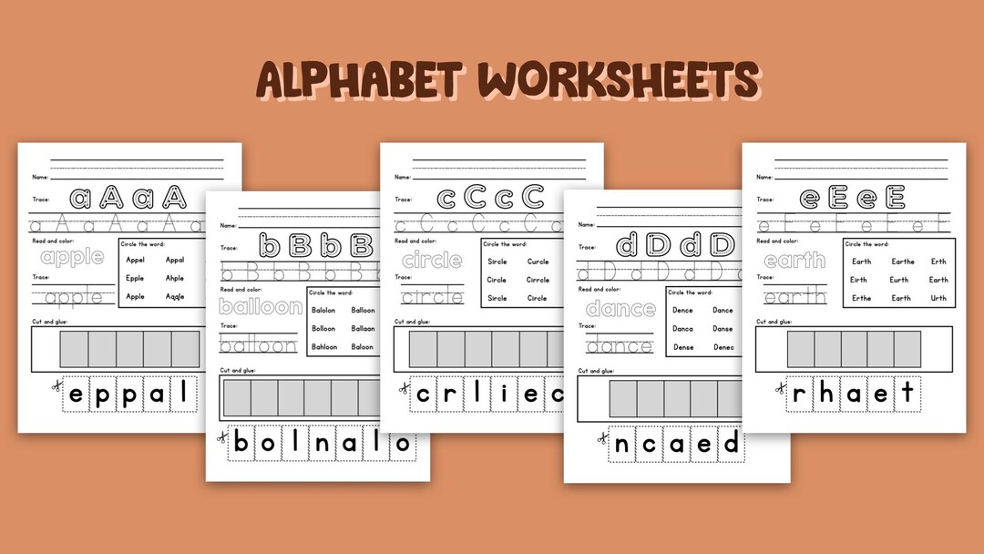 Alphabet Tracing & Coloring Book A-Z | Preschool and Kindergarten ...