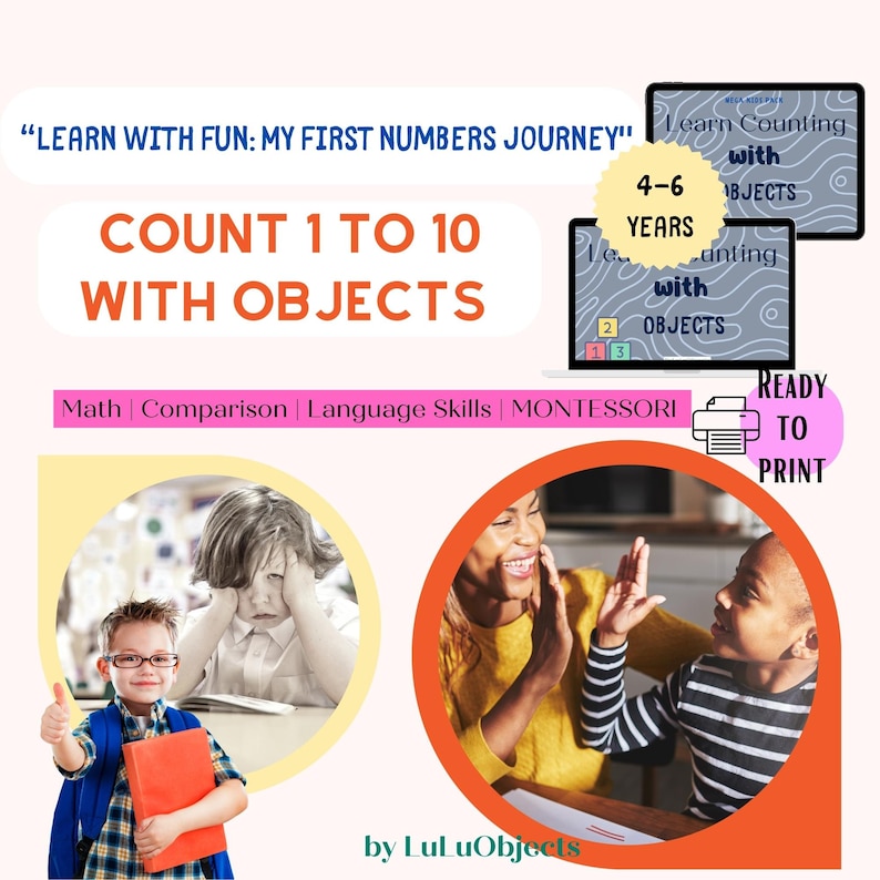 My First Numbers Fun and Educational Set to Learn Numbers and Objects ...