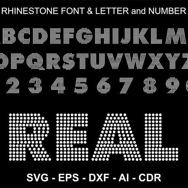 Rhinestone Templates Ss10 Alphabet - Etsy