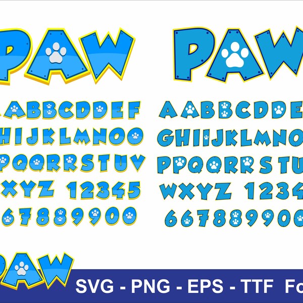 Paw Patrol Letters - Etsy