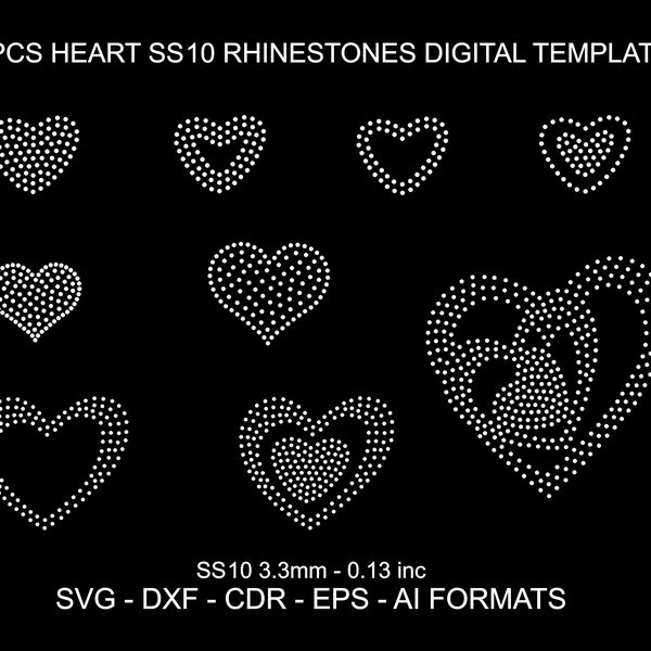 Rhinestone Template Svg Rhinestones Strass - Etsy