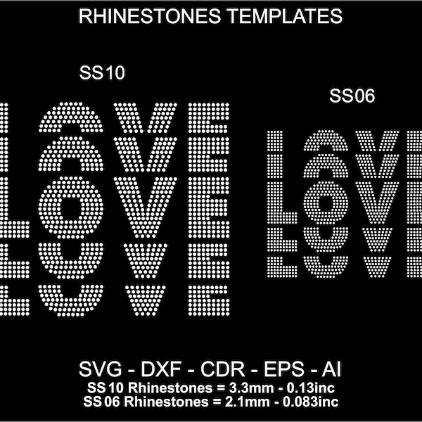 Ss 06 Rhinestone Svg Templates for Cricut - Etsy