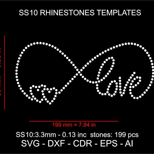 Rhinestone Infinity - Etsy