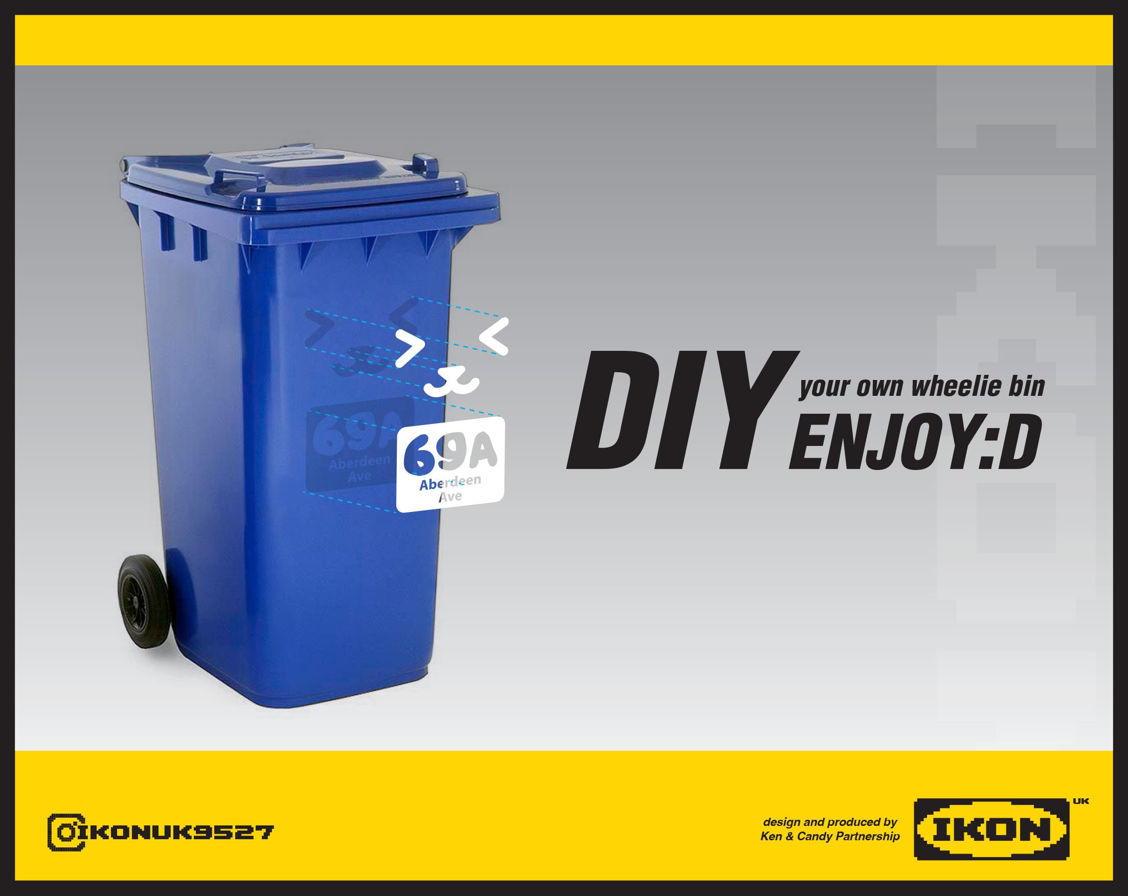 Funny Recycle Bin Decals - Personalized Address Stickers - Etsy