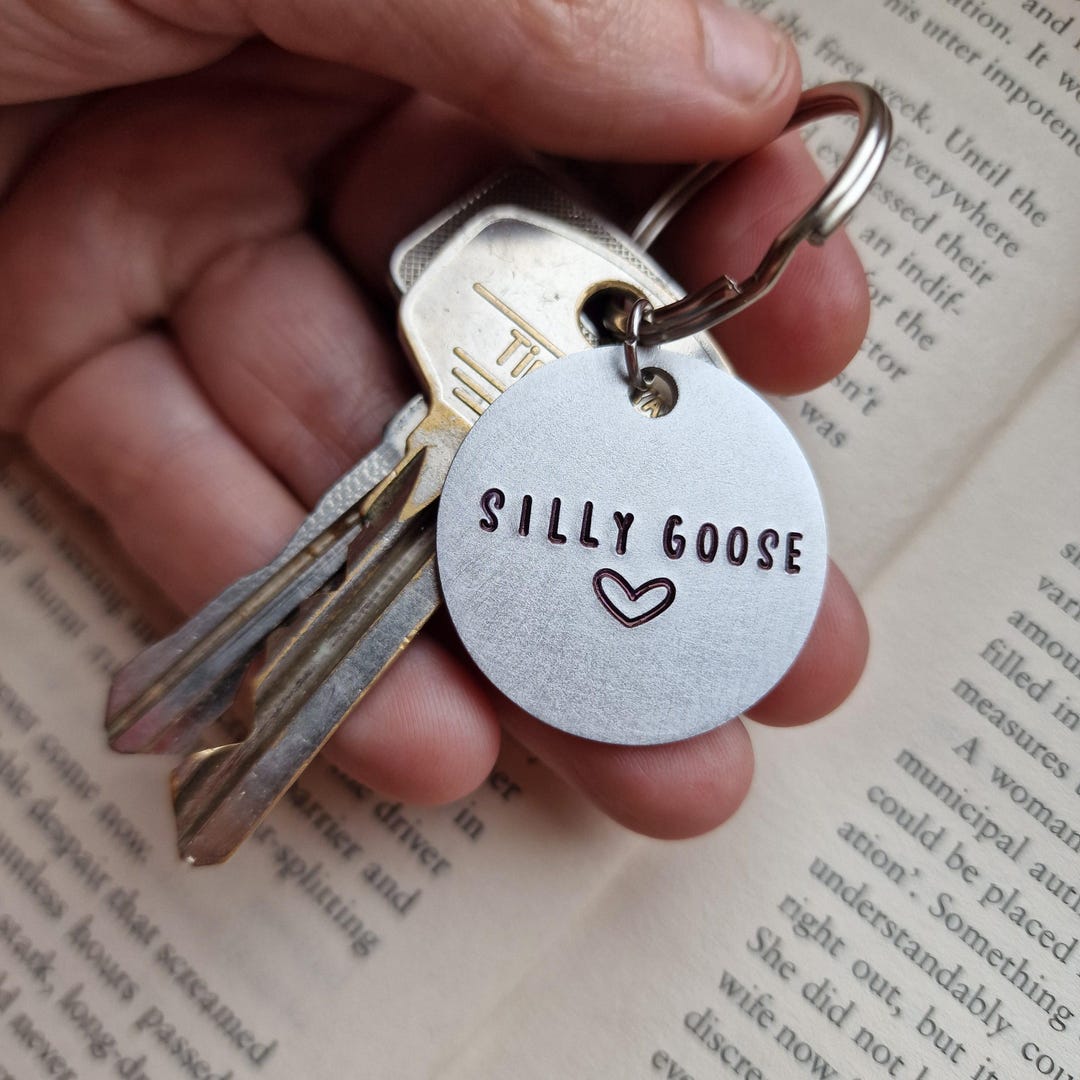 Silly Goose Keychain, Personalized Keychain, Housewarming Gift ...