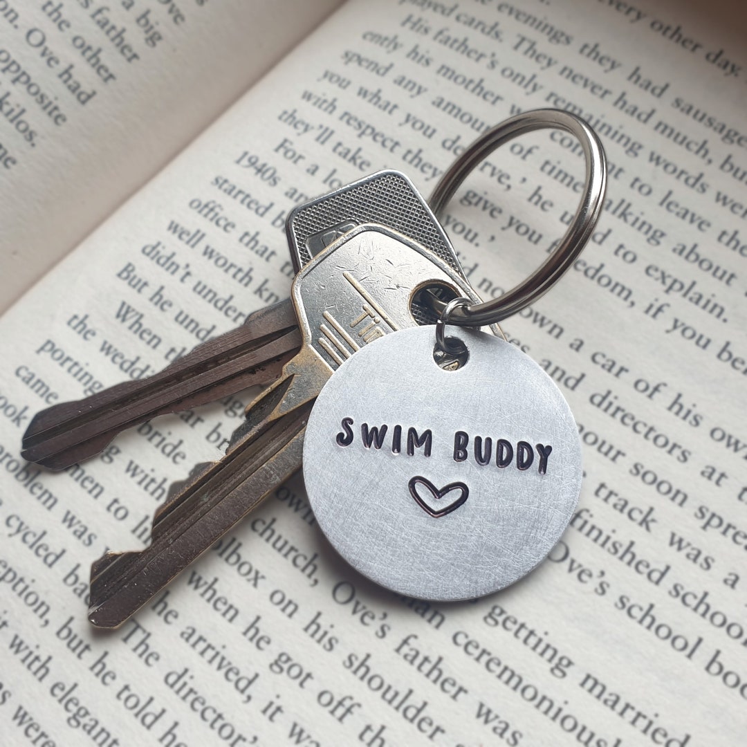 Wild Swimming Keychain, Swim Buddy, Cold Water Swimming, Personalised ...
