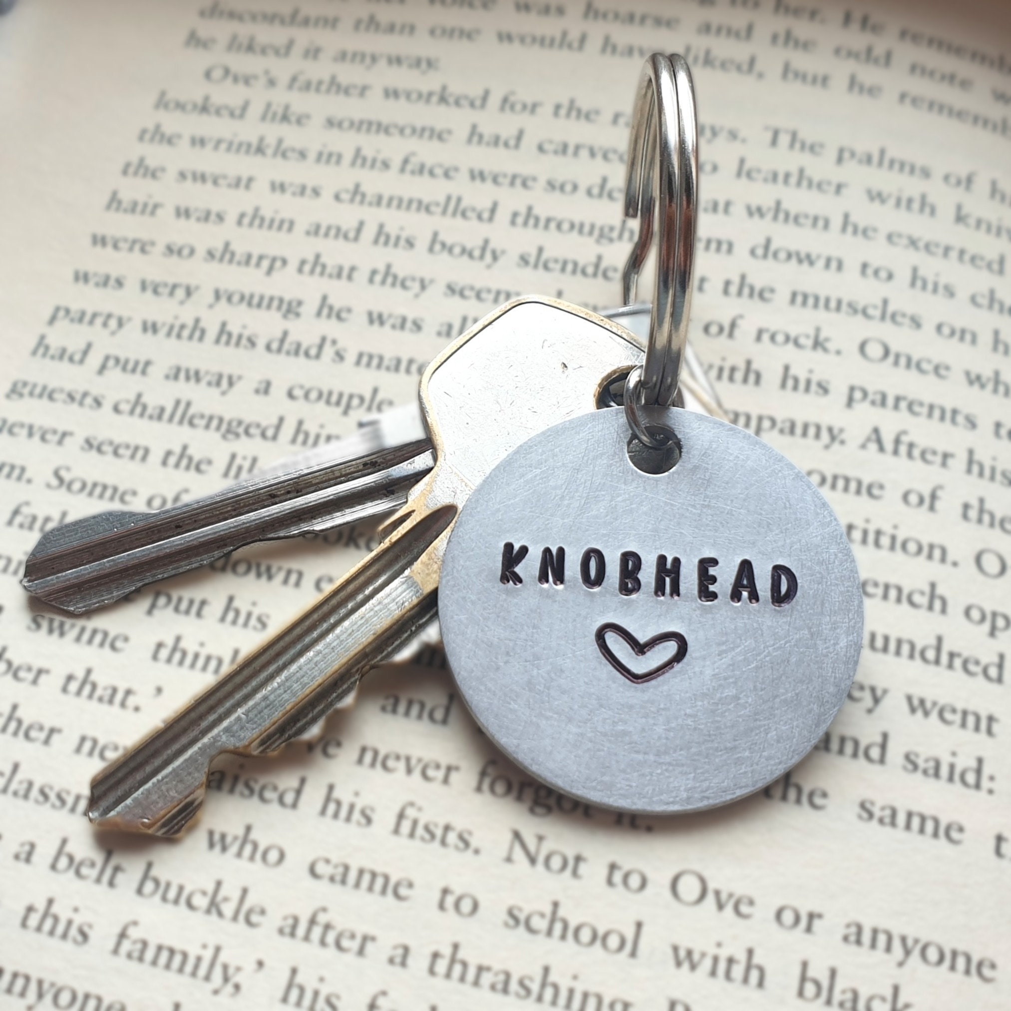 Knobhead Keyring Keychain Funny Rude Cool Sweary Housewarming Gift Hen ...