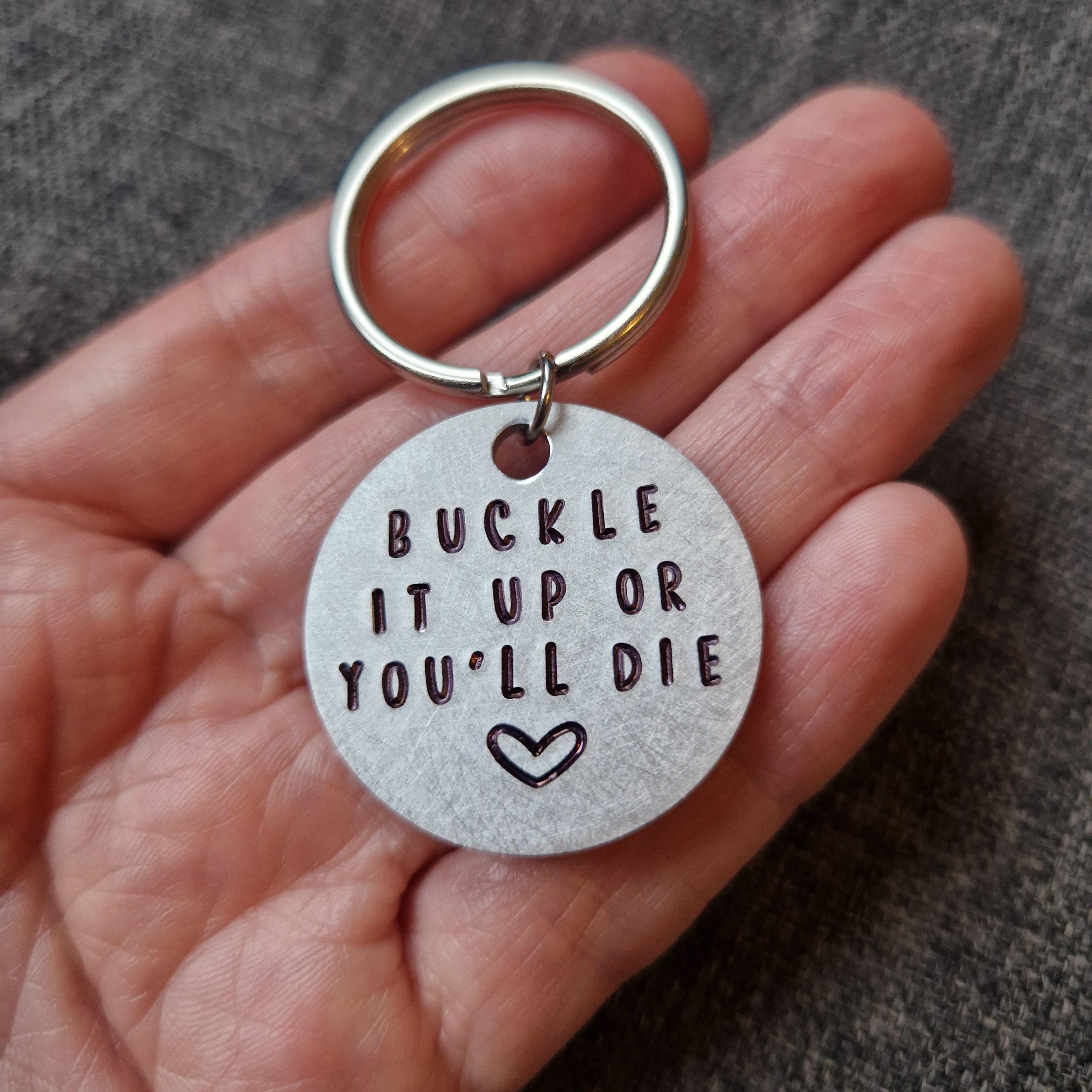 Buckle up Keychain Etsy