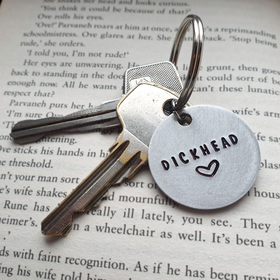 Dickhead Keyring Keychain Funny Rude Cool Sweary Housewarming Gift Hen ...